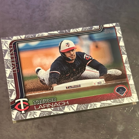 Topps | Accessories | Topps Baseball Card Trevor Larnach In Red And ...